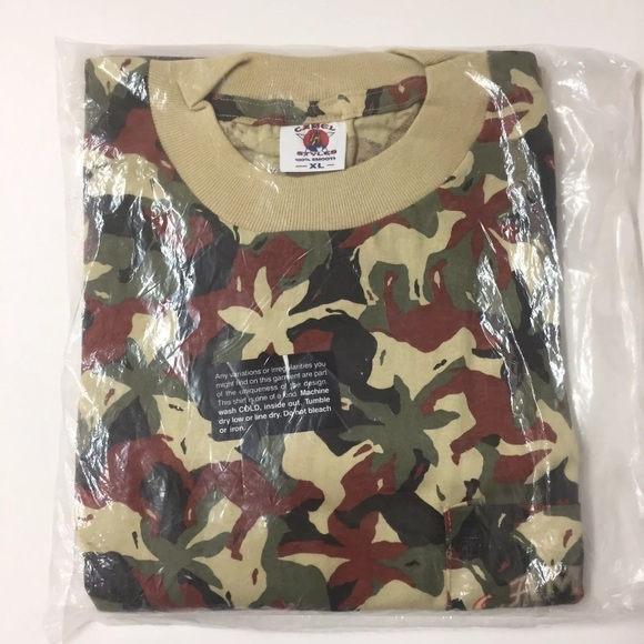 Joe Camel | Shirts | Vintage Joe Camel Pocket Tee Shirt Camo Camouflage ...